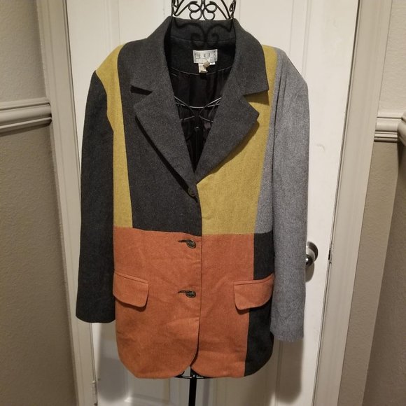 Kenar Studio | Jackets & Coats | Vintage Kenar Studio Patchwork Color ...